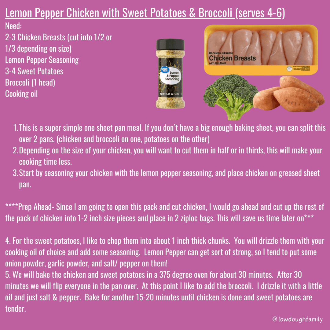 Easy & Cheap Walmart Meals (6 for $60)- Week #19 – Low Dough Family