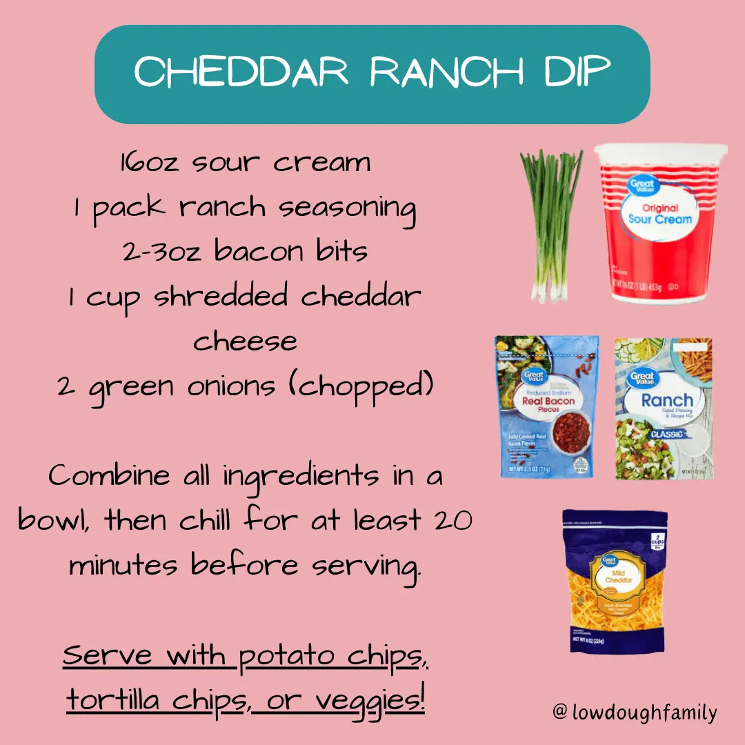 Easy Low-Cost Dips to Make Homemade! – Low Dough Family